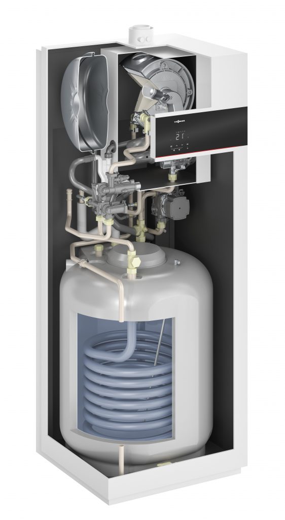 VIESSMANN KOCIOŁ GAZOWY VITODENS 111-F B1SF 3,2-25kW Z ZINTEGROWANYM ZBIORNIKIEM C.W.U. o ...